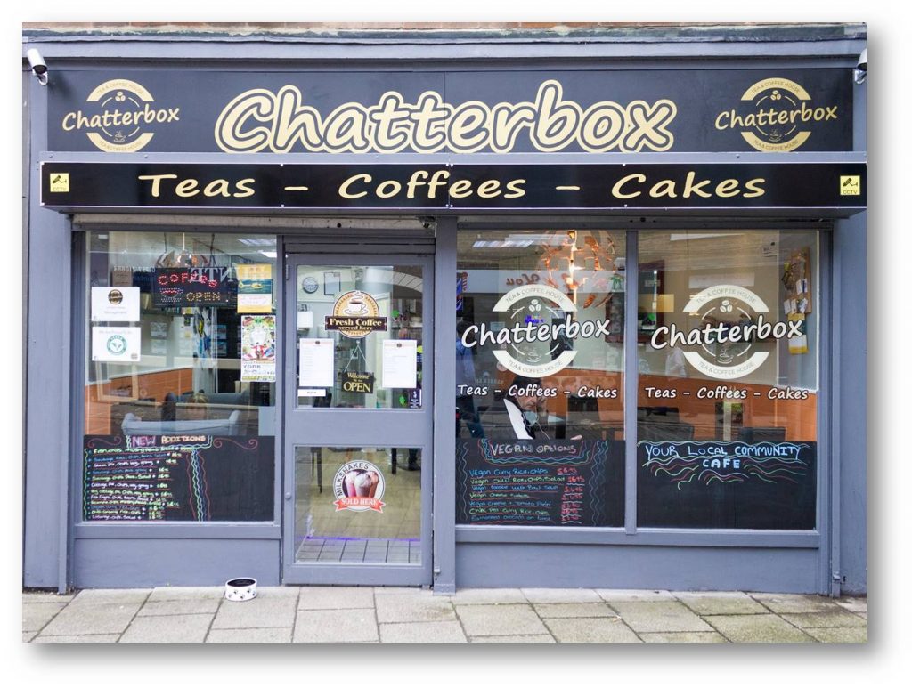 Chatterbox Community Café, Selby, UK - suspended coffees