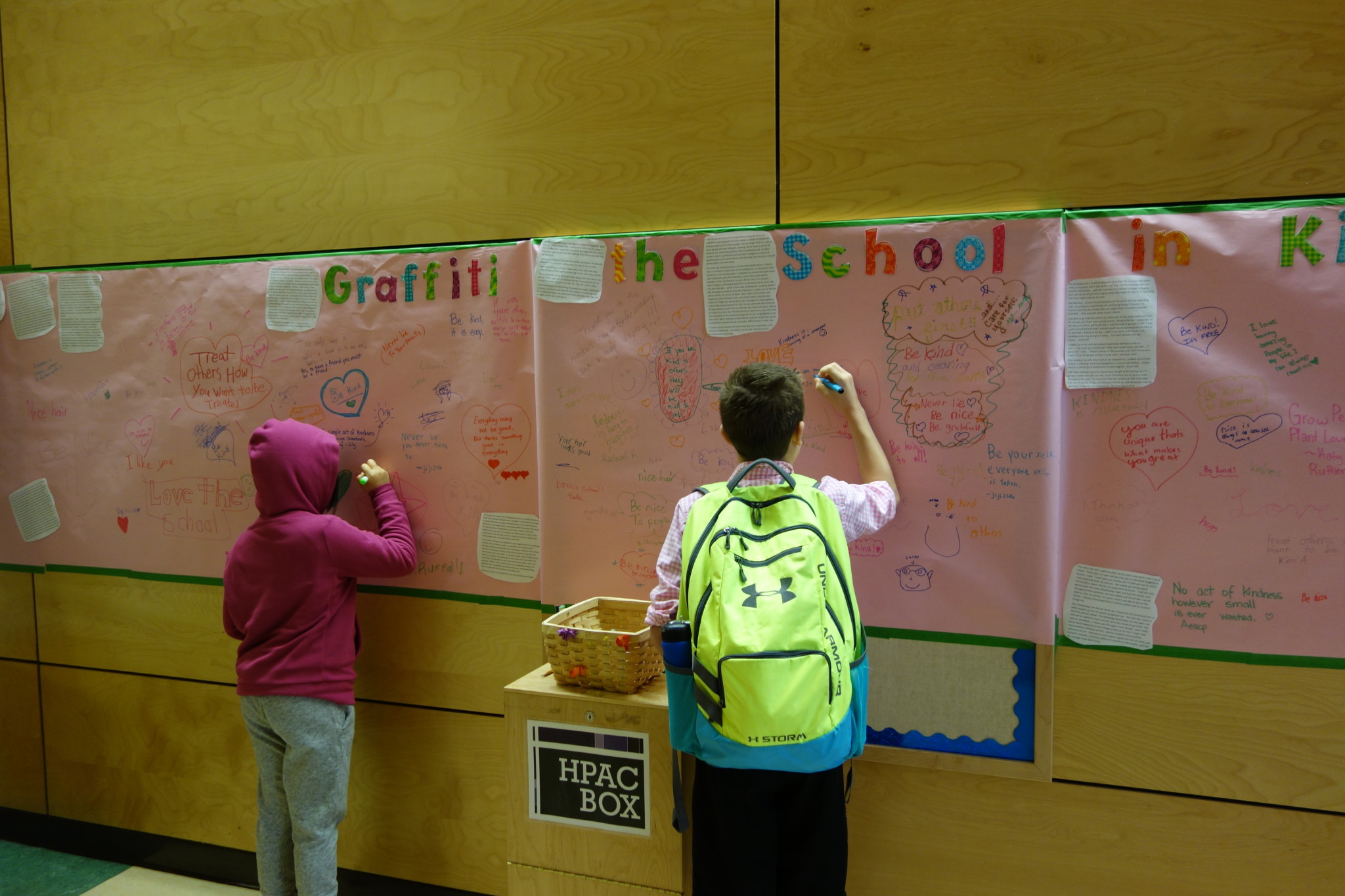 Growing Kindness Ideas for an Elementary School - suspended coffees